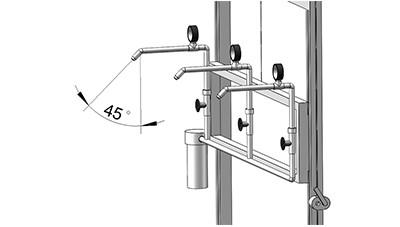 중국 45 ° Watering Test UL Rain Test Apparatus 4 Spray Heads 판매용