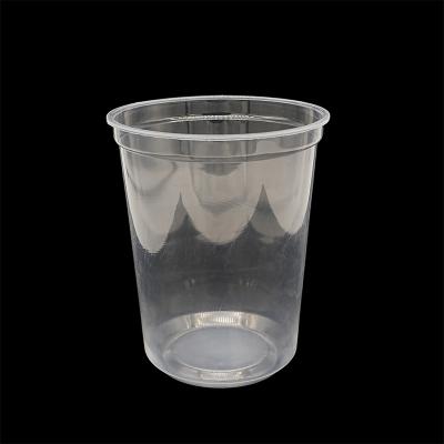 China Leak Proof Stackable Transparent PP Deli Container Plastic Cup for Hot Cold Drinks for sale