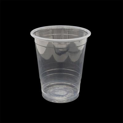 China Breaking Resistant Clear Disposable PP Plastic Cup With Lid For Beverages Boba Tea for sale