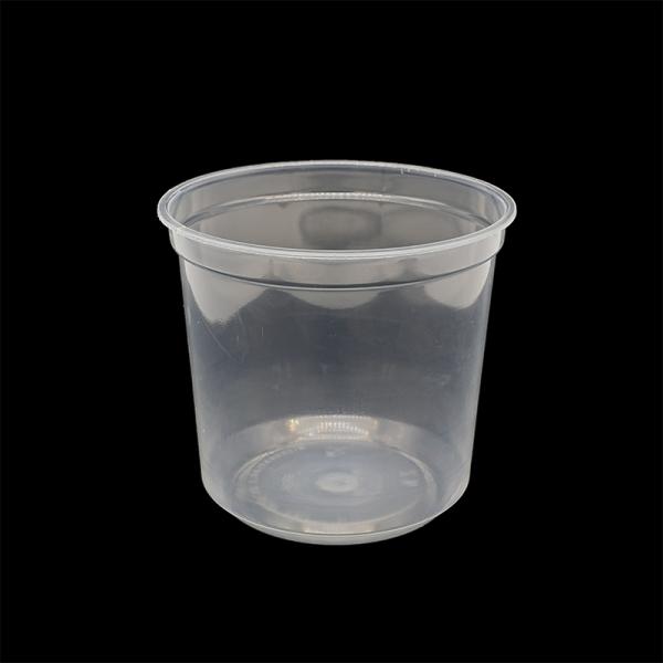 Quality Multi Purpose Disposable Plastic Drinking Cups Round Shape Plastic Deli Container for sale