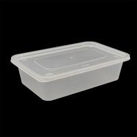 Quality Food Packaging PP Rectangular Container Custom Logo Printing For Fruit And Vegetables for sale