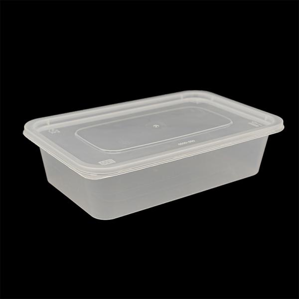 Quality Food Packaging PP Rectangular Container Custom Logo Printing For Fruit And Vegetables for sale