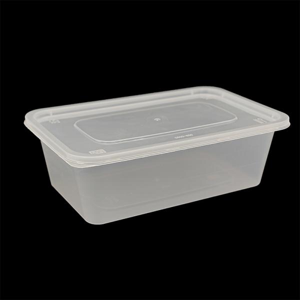 Quality Rectangular Plastic Storage Containers Stackable Takeaway PP Lunch Box With Lids for sale