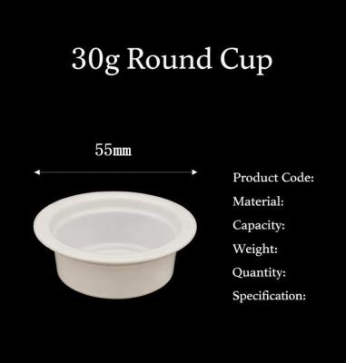 China Leakproof 30g Round PP Food Container Disposable Portion Cups For Fast Food Chains for sale