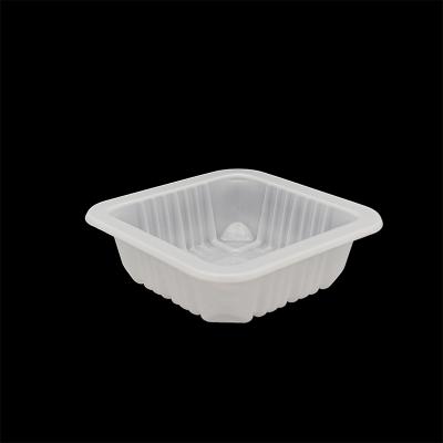 China Square Heavy Duty PP Plastic Container Disposable Meal Tray Box For Food Packaging for sale