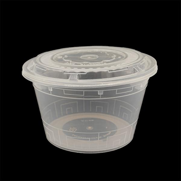 Quality Clear Design Food Grade PP Food Bucket With Lid Takeaway Food Container OEM for sale