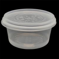 Quality Custom Size Disposable PP Round Container Plastic Dessert Bowl With Lid Food for sale