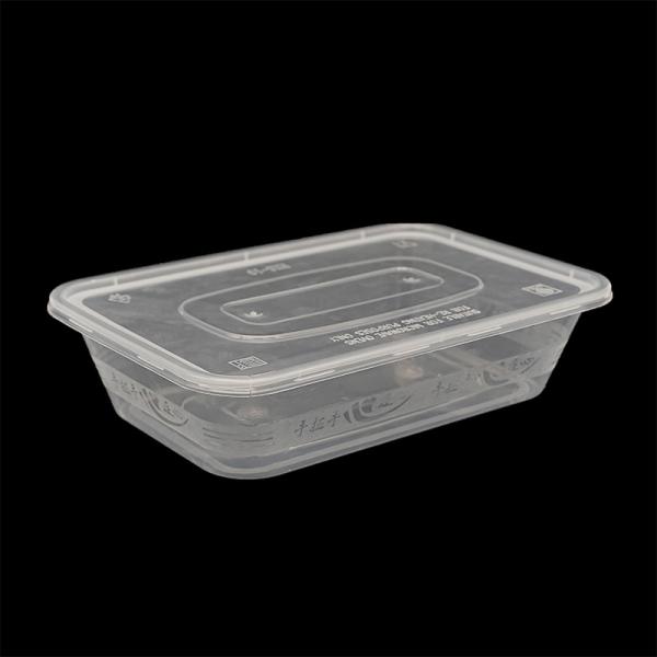 Quality Rectangular Food Grade PP Takeout Container Polypropylene Lunch Box Transparent Color for sale