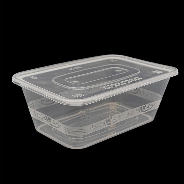 Quality 1000ml PP Rectangular Container Food Grade Rectangular Lunch Box For Ready Meals for sale