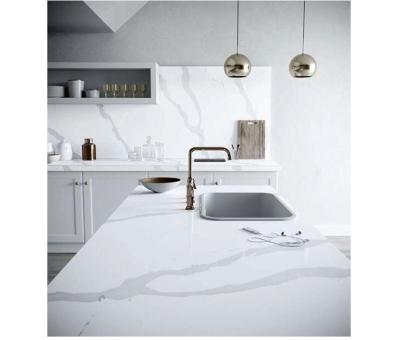 China Hot Sales White Calacatta Quartz Countertops for sale