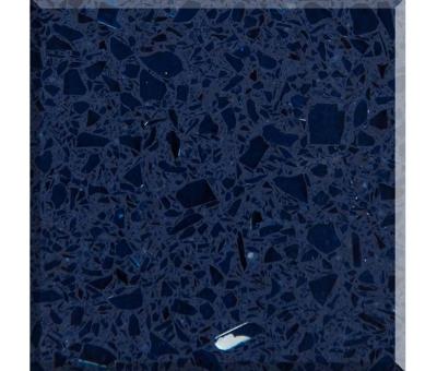 China Factory Crystal Blue Quartz Stone Big Slabs for sale