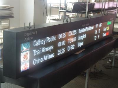 中国 空港飛行情報のための1200*1200mmフル カラーのLED表示 販売のため