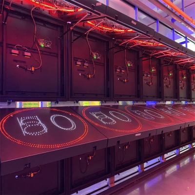 Cina L'abitudine accende il triangolo dei segni dei VM principale P12mm intorno a forma quadrata in vendita