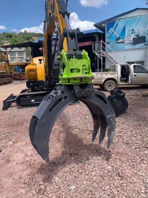 China Aangepast Graafwerktuig Hydraulic Rotating Grapples voor Houten Knipsel Te koop
