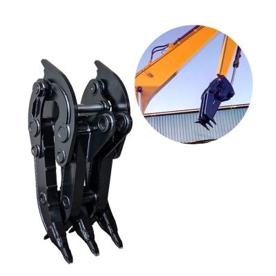 China Customized Mechanical Excavator Grab , Excavator Log Grapple Q355B Material for sale