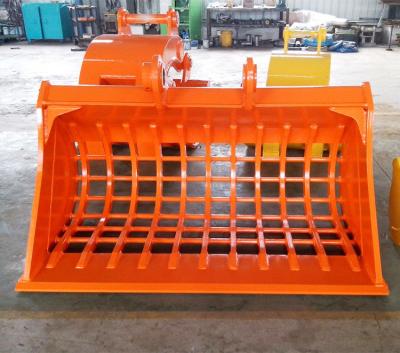 China Metal Nm400 Sieve Excavator Skeleton Bucket With 0.8 Cbm Volumn for sale