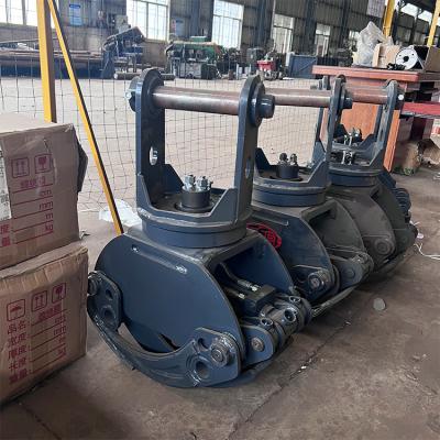 China Rotatable Small Hydraulic Log Grapple For Excavator EX70 PC80 for sale
