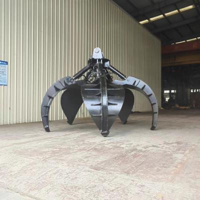 China Hydraulic Excavator Scrap Grapple For Dock Renewable Resources Recycling for sale