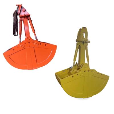 China High Efficiency Mechanical Grab Bucket Excavator Clamshell Bucket 10-22 Ton For ZX110 PC100 ZX200 PC220 for sale