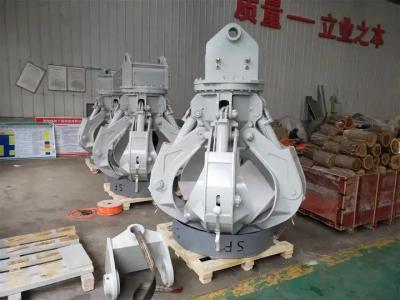 Cina Lunga durata di vita Alta efficienza Orange Peel Grapple Excavator Scrap Grab Bucket per CAT325, SK300, HD1638 in vendita