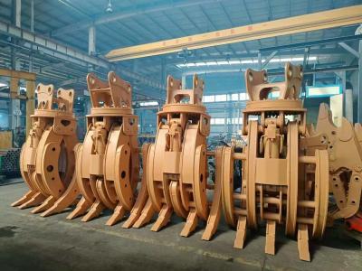 Cina Fabbricante Escavatore ad alta efficienza Acciaio idraulico Roc / Log Grab Acciaio idraulico per Komatsu Kobelco Cat Hitachi Etc in vendita