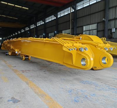 Cina apparecchiatura di guida a pila a lunga portata guardrail pile driving machine escavatore pilling boom con martello a pila in vendita