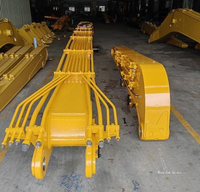 Cina apparecchiatura di guida a pila a lunga portata guardrail pile driving machine escavatore pilling boom con martello a pila in vendita