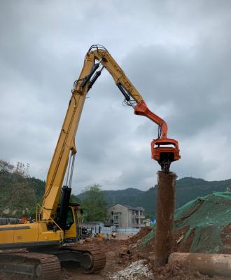 Cina Escavatore a 360 gradi Vibro Martello con braccio lungo, Escavatore montato Vibratory Pile Driver Per CAT320 in vendita