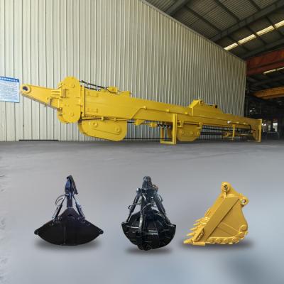 China 32 Meters Digging Depth Excavator Telescopic Arm with 0.8 Cbm Digging Bucket for sale