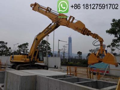 China ZX330 Excavator Boom And Stick With 2 Cbm Clamshell Bucket for sale