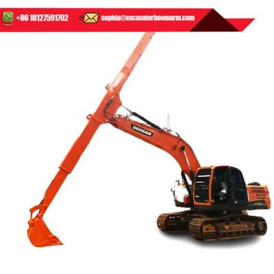 China 20~50T Telescopic Excavator Arm With CE 10~16 Meters Digging Depth Hydraulic Cylinder 0.4 Cbm Bucket for sale