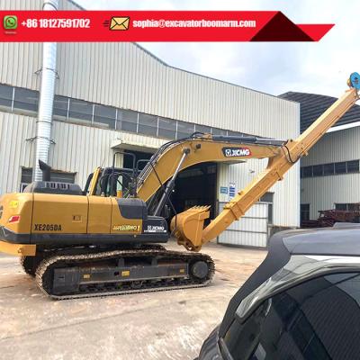 China 20~50T Telescopic Excavator Arm With CE 10~16 Meters Digging Depth Hydraulic Cylinder 0.4 Cbm Bucket for sale