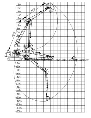 Cina Q345B Q690D Pin Long Reach Boom per escavatore CAT320 CAT336 in vendita