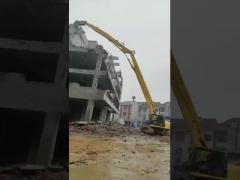 PC450 High reach Excavator Demolition Boom working considition