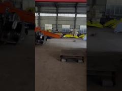 Excavator long boom is prepare and ready to delivery