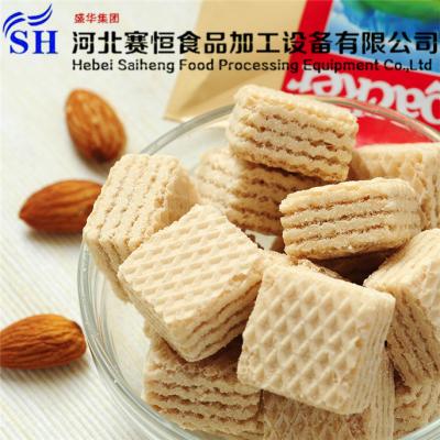 China Stainless Steel Full Automatic Square Wafer Biscuit Making Machine Price for sale