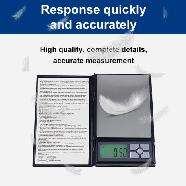 BDS LCD Digital   pocket  scale  jewelry  tool and  equipment  pocket calculator scale high quality smart scale weegschaal