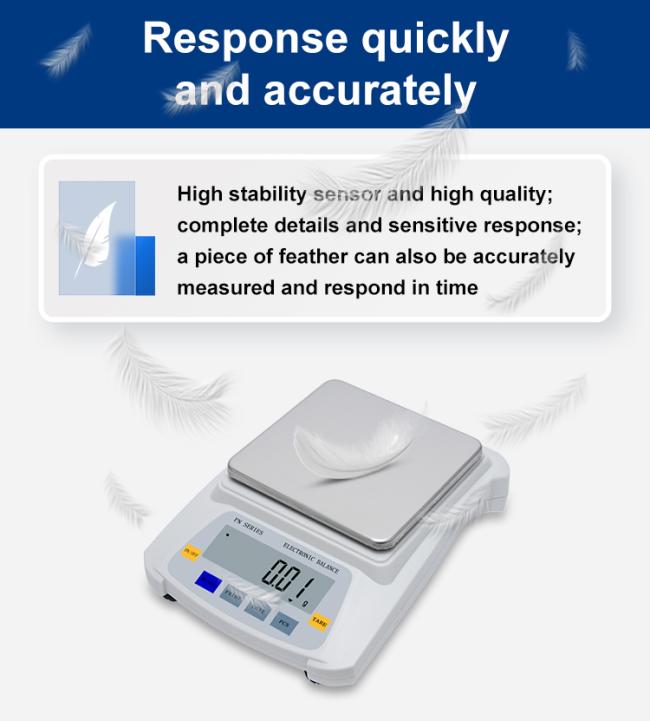 Lab Instruments Industrial Weighing Scale Precision Laboratory Balances Smart High Quality Readability White