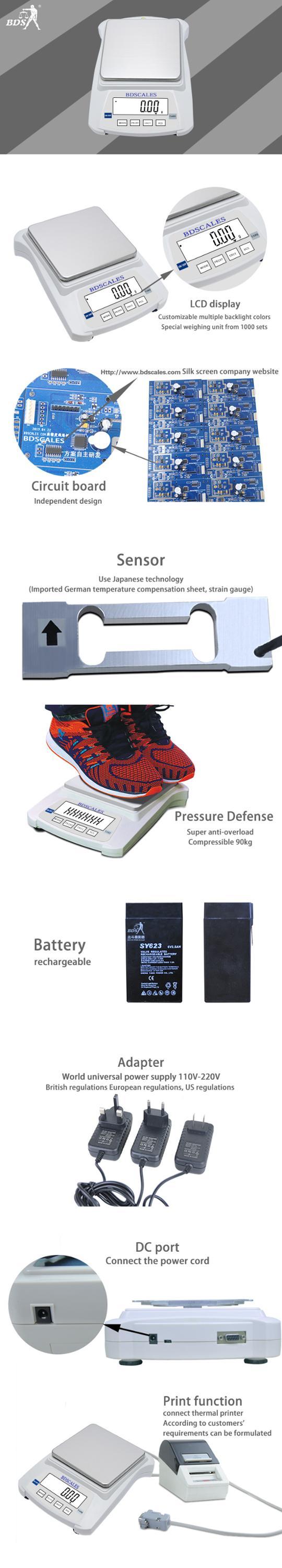 Precision analytical teaching balance electronic laboratory high accuracy powder jewelry cosmetic balances