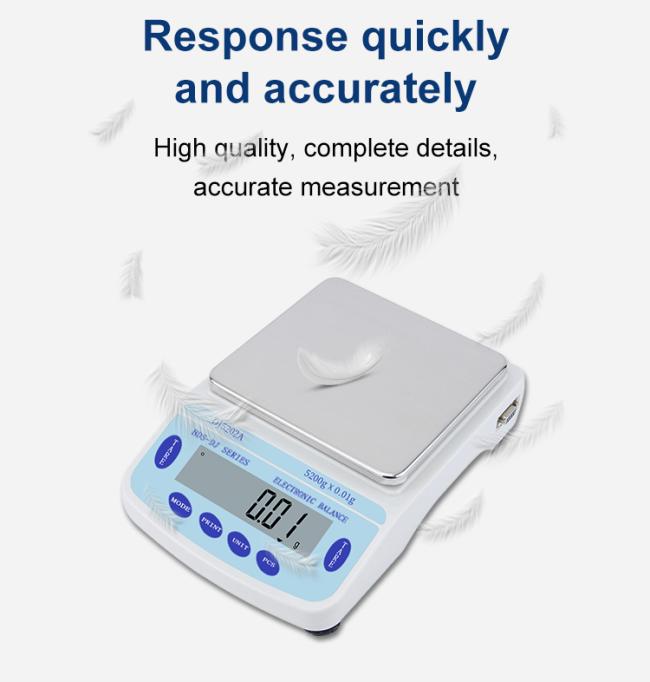 Scientific research electronic balance Analytical  digital Balance Weight Scale with LCD backlight display Lab balance