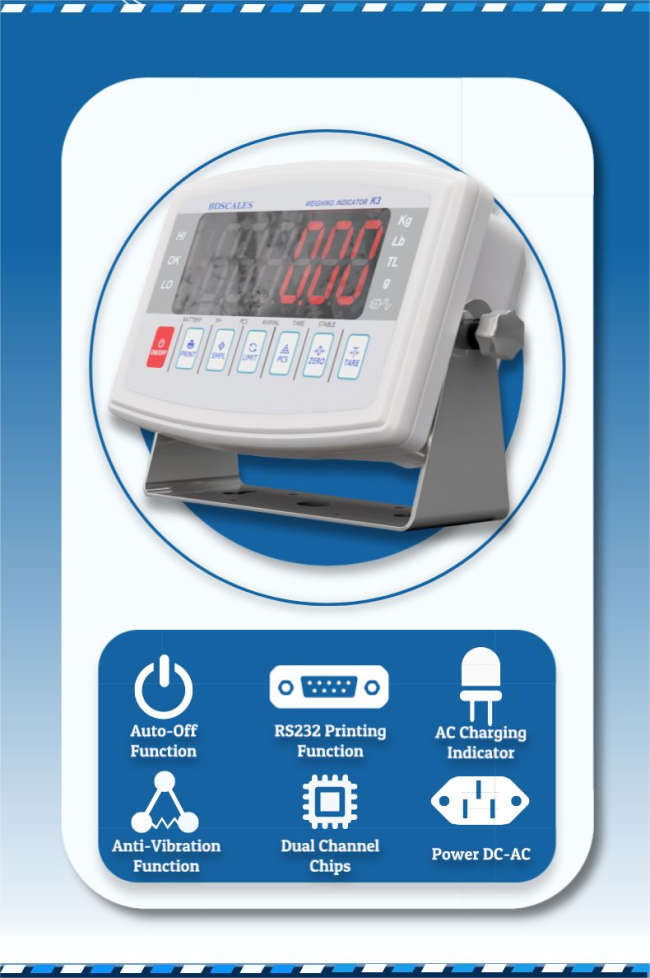 Large LED Display Factory Direct Supply Bench Scale Weighing Indicator with printing Electronic Weighing Indicator