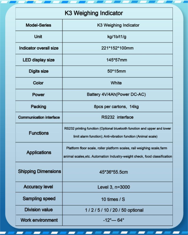 Truck scale weight indicator LED Display Digital  indicator wireless weighing scale High accuracy scale manufacturer