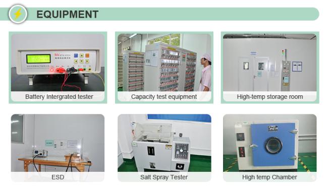 Battery dimensions and specifications label