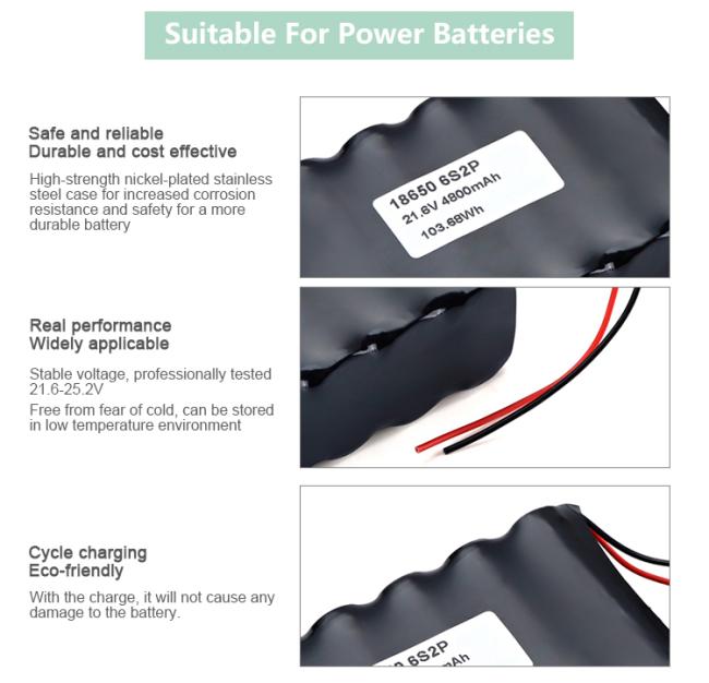 25.2V Electric Skateboard Battery Pack specifications label