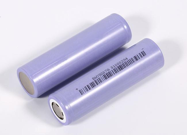 Close-up of battery specifications