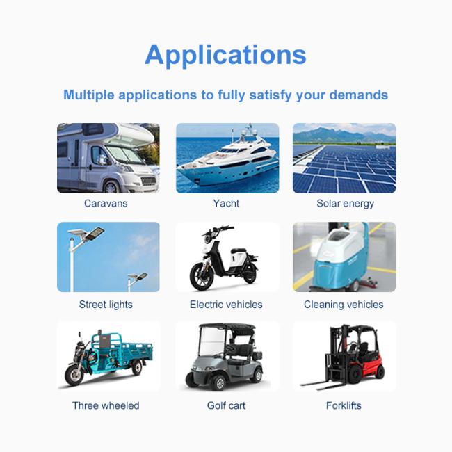 LiFePo4 Battery Pack High Cycle Life Rechargeable Portable 12.8V 60Ah ...