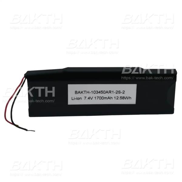 Quality 7.4V Custom Lithium Ion Battery Packs BAKTH 103450AR1-2S-2 1700MAh 12.58Wh for sale