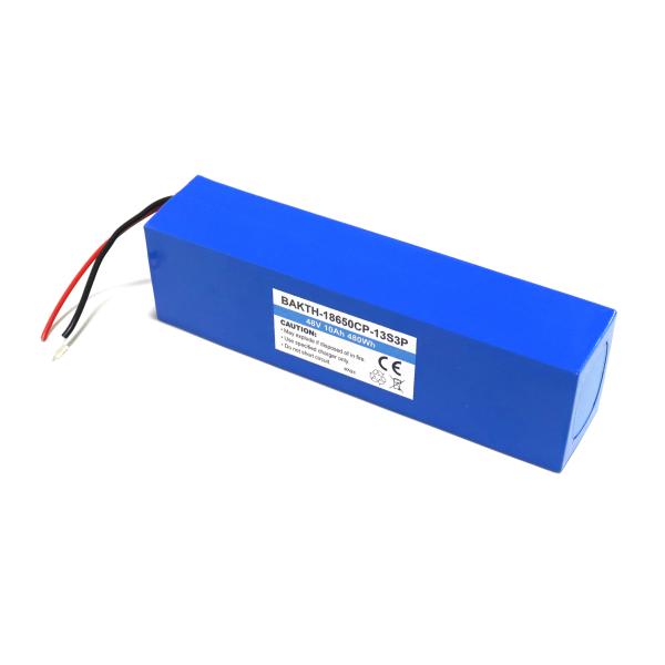 Quality Eco Friendly Customized Battery Pack BAKTH 18650CP 13S3P 48V 10Ah For E Bike for sale