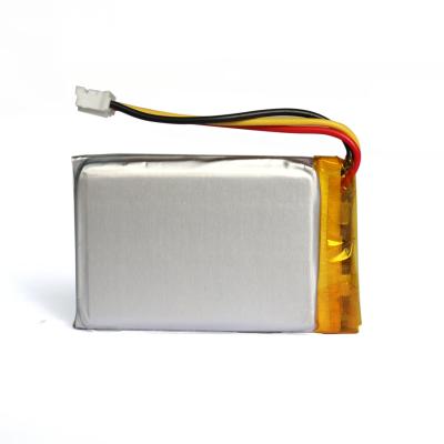 China Consumer Electronics Use Li-Pol Battery 753450P-1S-3J 3.7v 1350mah Rechargeable Li-Po Lithium Ion Batteries Pack for sale