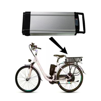 China Portable 48v Battery Pack For Ebike Rear Rack Battery Rear Mounted Lithium Battery for sale